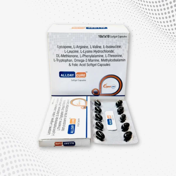 ALLDAYCURE™ Softgel Capsules - Curo360 Lifesciences